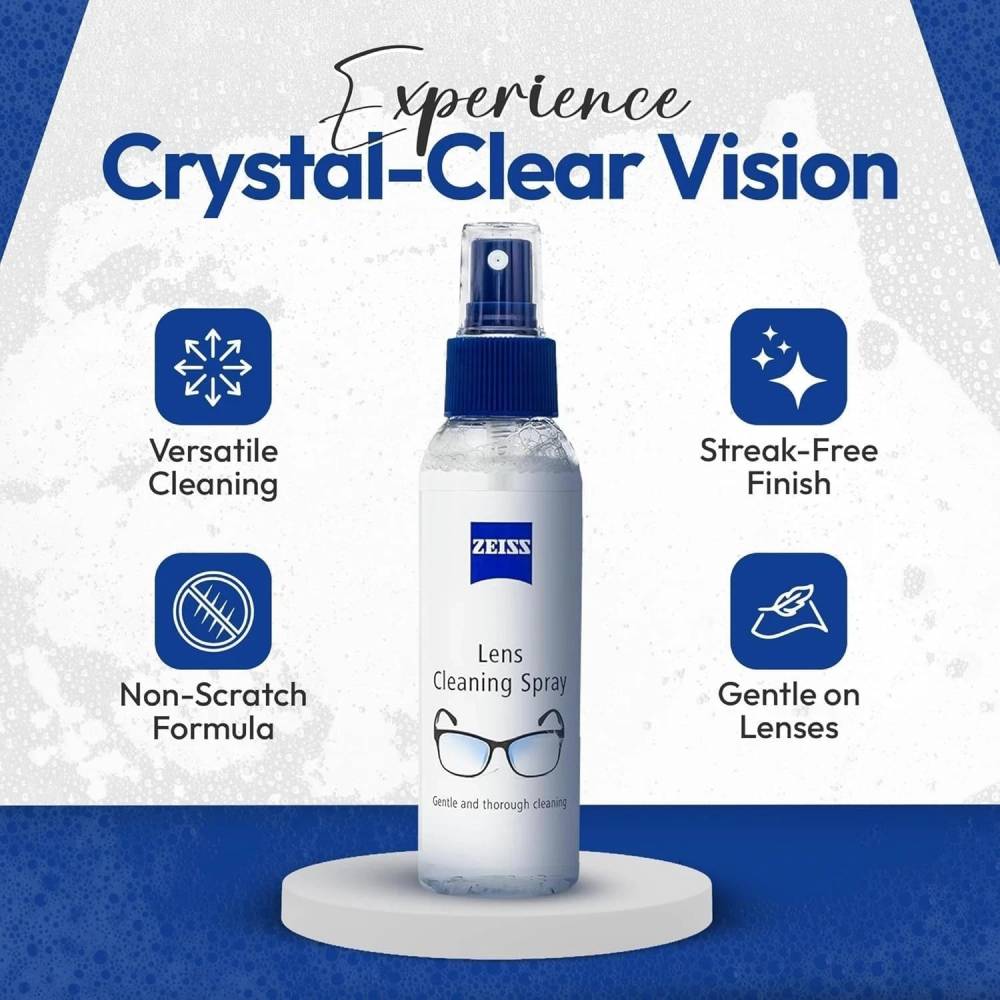 ZEISS Lens Cleaning Spray 4 x 120ml Streak-Free Cleaner for Glasses ...