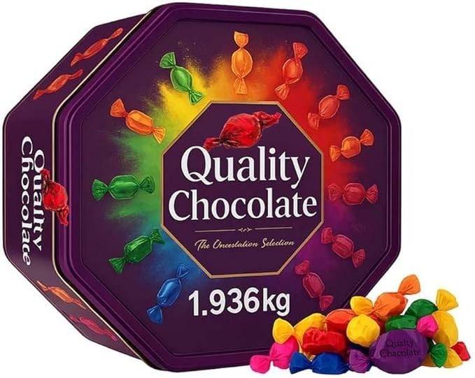 Nestle Quality Street Individually Wrapped Milk Dark Chocolate Toffee ...